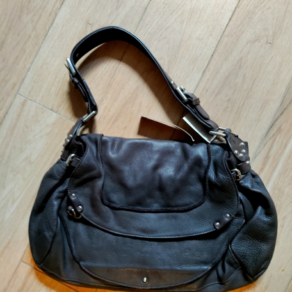 Kenneth Cole | Bags | Nwt Kenneth Cole New York Dark Brown Leather Hobo ...